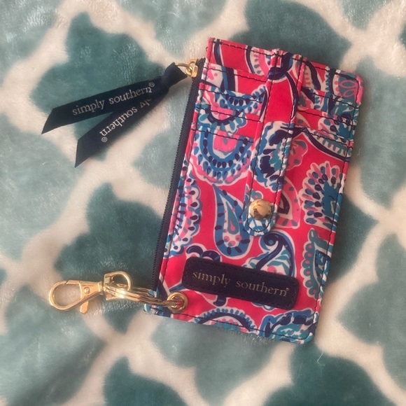 Simply Southern | Accessories | Hot Pink Paisley Simply Southern Card ...